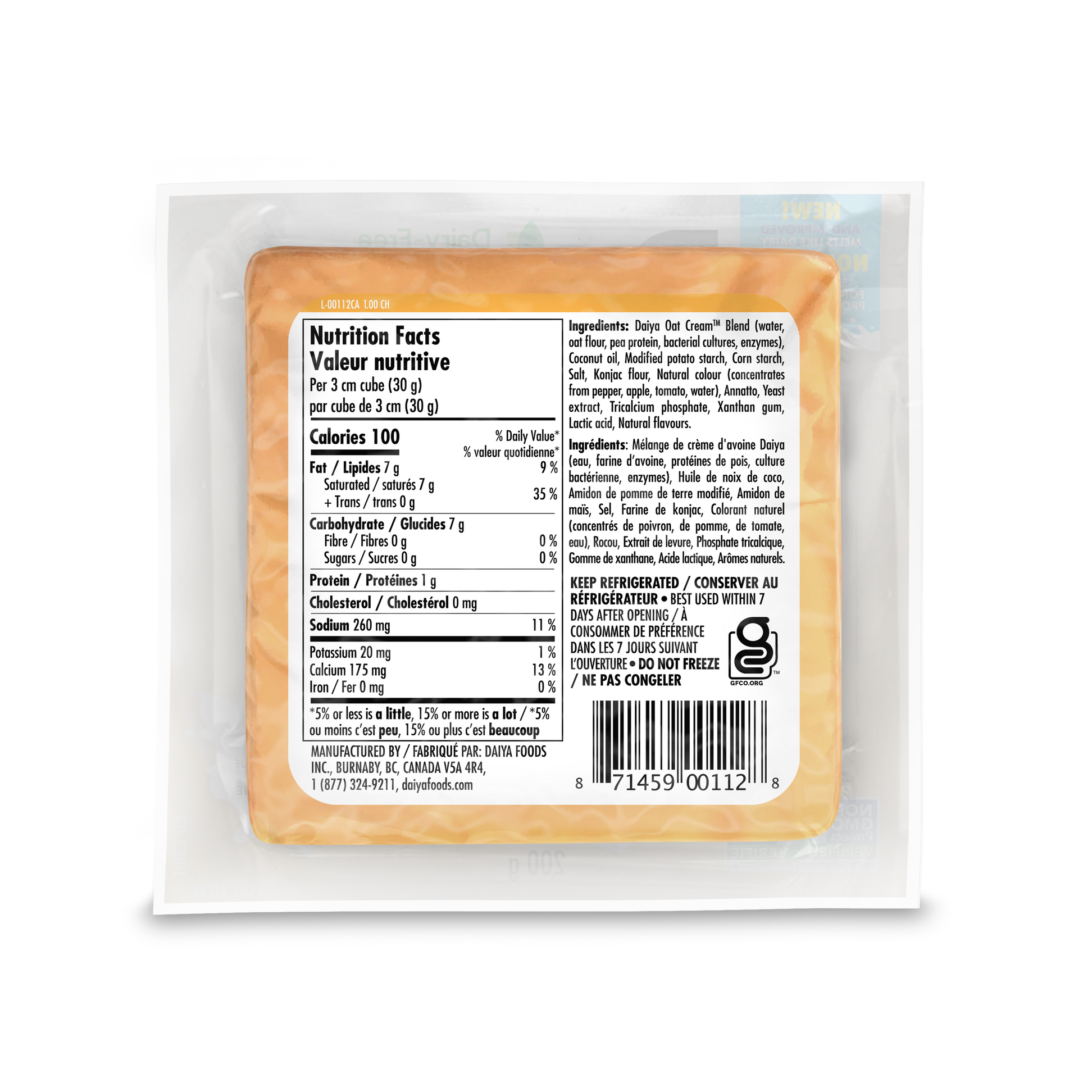 Dairy-Free Cheddar Block – Daiya Foods
