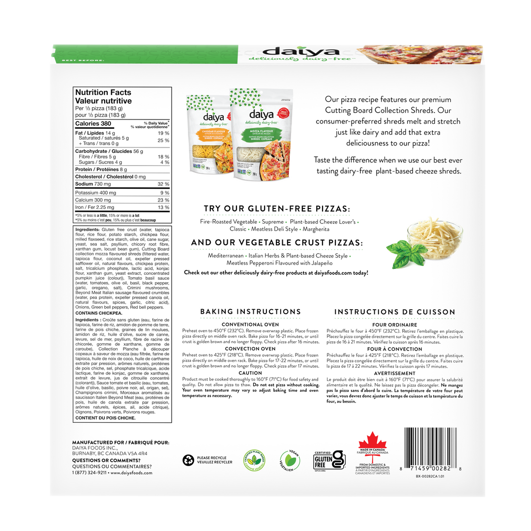 Fire-Roasted Vegetable Pizza – Daiya Foods