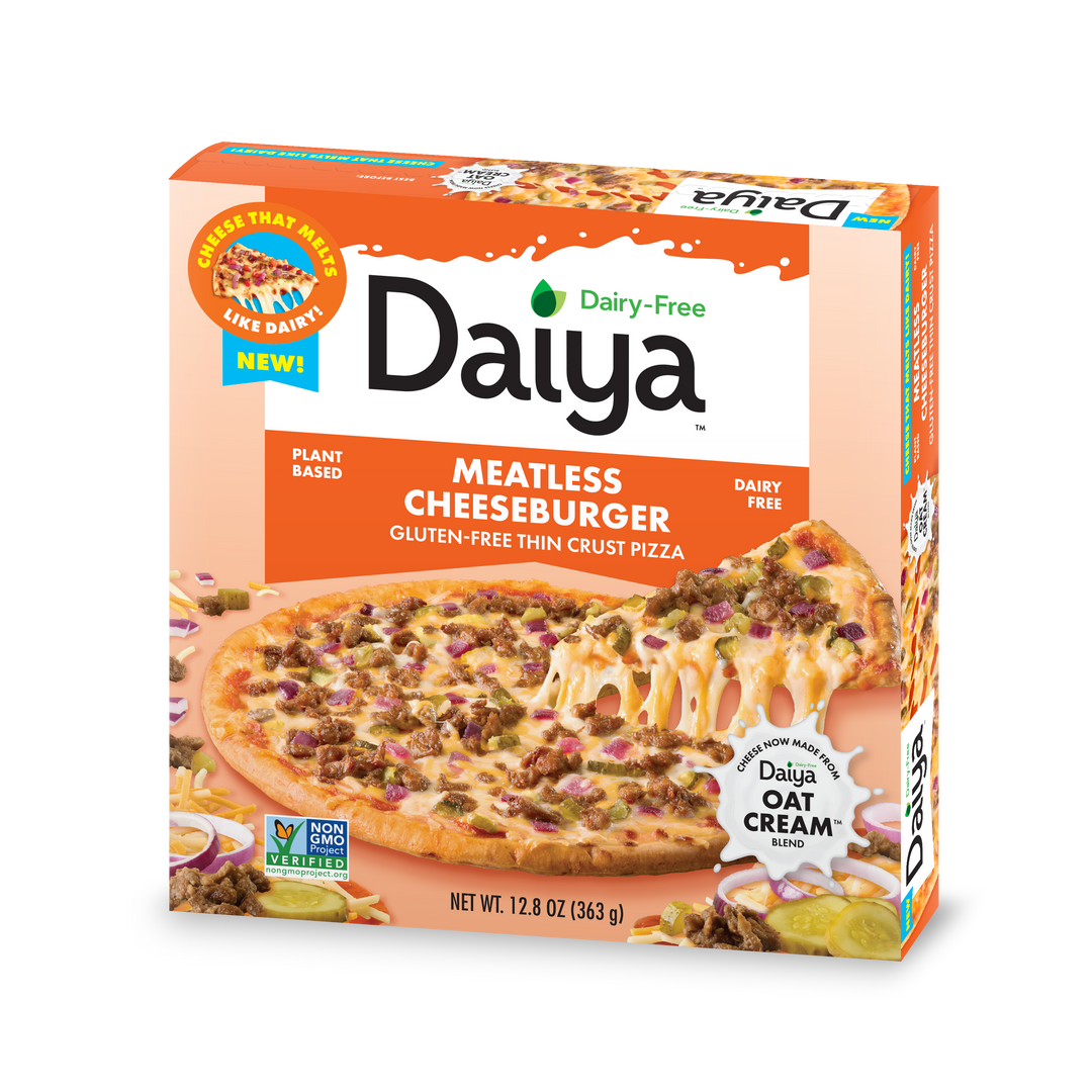 Dairy-Free Meatless Cheeseburger Pizza – Daiya Foods