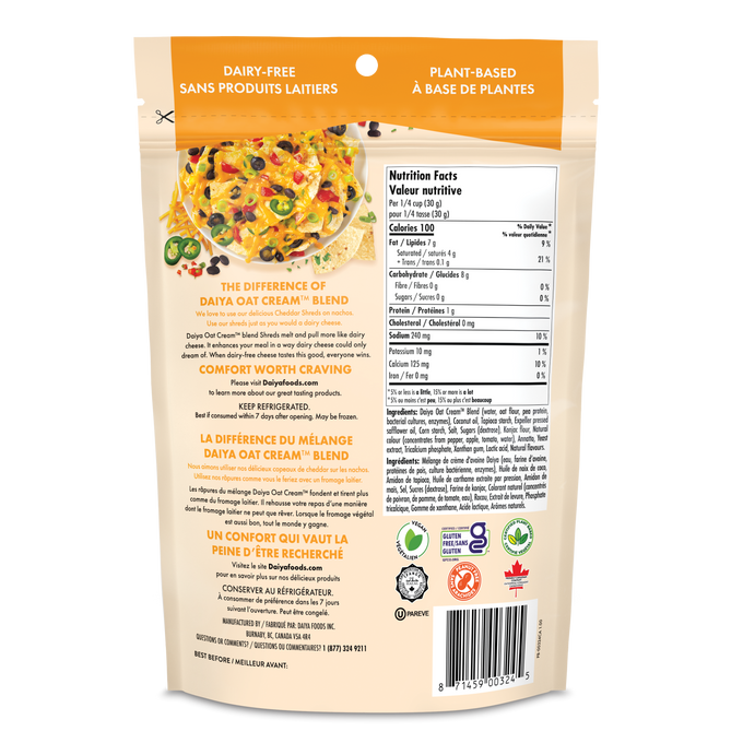 Dairy-Free Cheddar Shreds – Daiya Foods