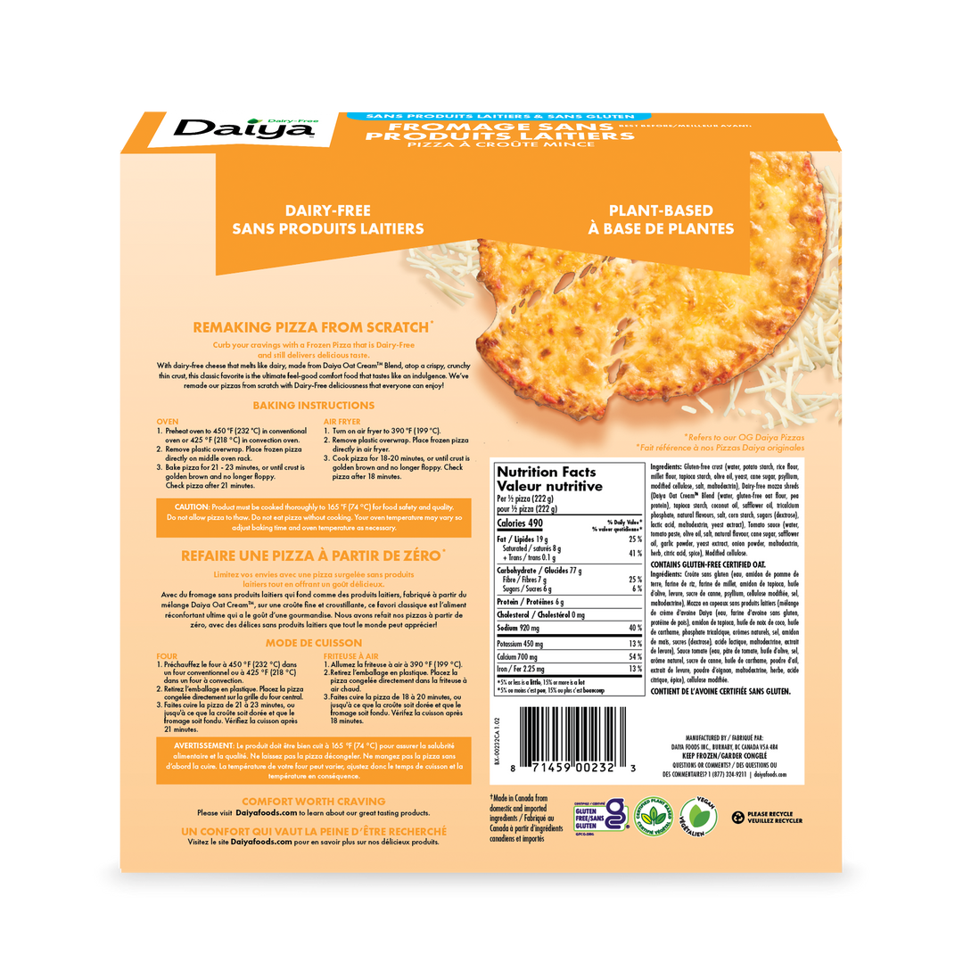 Dairy-Free Cheese Pizza – Daiya Foods