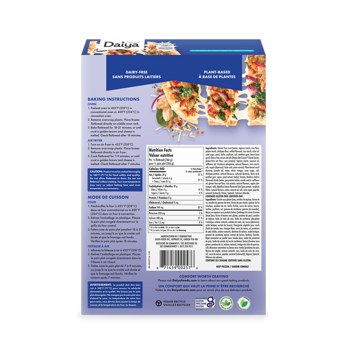 Dairy-Free Chicken & Bacon Flavour Flatbread – Daiya Foods